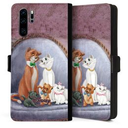 DeinDesign Huawei P30 Pro Handy Klapph&uuml;lle Handyh&uuml;lle aus Kunst Leder schwarz Flip Case Disney Official Licensed Product Aristocats Sideflip mit langer Lasche