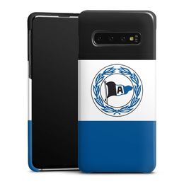 DeinDesign Galaxy S10 Handy Premium Case Smartphone Handyh&uuml;lle Schutzh&uuml;lle gl&auml;nzend Official Licensed Product Arminen Arminia Bielefeld Premium Case