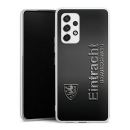 DeinDesign Galaxy A53 5G Handy Silikon H&uuml;lle Case transparent Handyh&uuml;lle Official Licensed Product Eintracht Braunschweig Logo Silikon Case