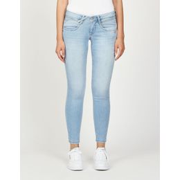 Gang Damen 5-Pocket-Jeans "94NENA CROPPED"summer light, Gr. 34, unifarben, 98% Baumwolle, 2% Elasthan, Jeans, im 5-Pocket-Style