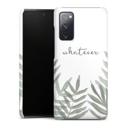 DeinDesign Galaxy S20 FE Handy Premium Case Smartphone Handyh&uuml;lle Schutzh&uuml;lle matt Jungle Palm Tree Water Colour Premium Case