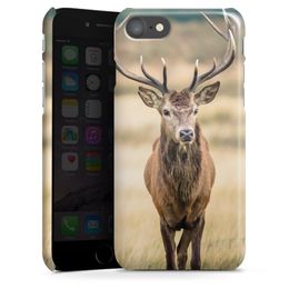 DeinDesign iPhone SE (2022) Handy Premium Case Smartphone Handyh&uuml;lle Schutzh&uuml;lle gl&auml;nzend Forrest Meadow Deer Premium Case