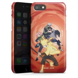DeinDesign iPhone SE (2020) Handy Premium Case Smartphone Handyh&uuml;lle Schutzh&uuml;lle gl&auml;nzend Sasuke Sakura Naruto Shippuden Premium Case