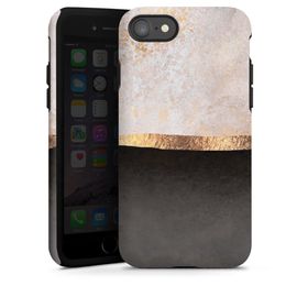 DeinDesign iPhone SE (2020) Handy Panzer Handyh&uuml;lle robuste Outdoor H&uuml;lle Schutzh&uuml;lle matt Abstract Black & White Trends Tough Case