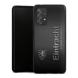 DeinDesign Galaxy A52s 5G Handy Silikon H&uuml;lle Case schwarz Handyh&uuml;lle Logo Eintracht Braunschweig Official Licensed Product