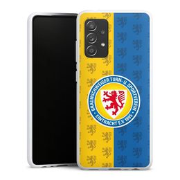 DeinDesign Galaxy A52s 5G Handy Silikon H&uuml;lle Case wei&szlig; Handyh&uuml;lle Logo Eintracht Braunschweig Official Licensed Product Silikon Case