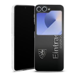 DeinDesign Galaxy Z Flip 6 Handy Hard Case Schutzh&uuml;lle transparent Smartphone Handy H&uuml;lle Eintracht Braunschweig Logo Official Licensed Product Hard Case