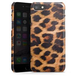 DeinDesign iPhone SE (2022) Handy Premium Case Smartphone Handyh&uuml;lle Schutzh&uuml;lle gl&auml;nzend Animal Print Leopard Fur Premium Case