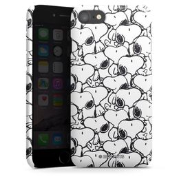 DeinDesign iPhone SE (2020) Handy Premium Case Smartphone Handyh&uuml;lle Schutzh&uuml;lle gl&auml;nzend Muster Snoopy Peanuts Premium Case