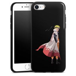 DeinDesign iPhone SE (2020) Handy Slim Case extra d&uuml;nn Silikon Handyh&uuml;lle schwarz H&uuml;lle Naruto Shippuden Sensei Hokage Silikon Slim Case