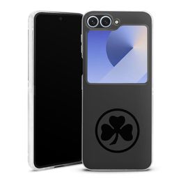 DeinDesign Galaxy Z Flip 6 Handy Hard Case Schutzh&uuml;lle transparent Smartphone Handy H&uuml;lle Spvgg Greuther F&uuml;rth Official Licensed Product Clover Hard Case