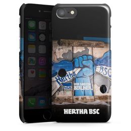 DeinDesign iPhone SE (2020) Handy Premium Case Smartphone Handyh&uuml;lle Schutzh&uuml;lle gl&auml;nzend Wall Hertha Bsc Official Licensed Product Premium Case