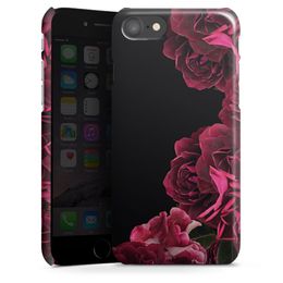 DeinDesign iPhone SE (2020) Handy Premium Case Smartphone Handyh&uuml;lle Schutzh&uuml;lle gl&auml;nzend Rose Vintage Pink Premium Case