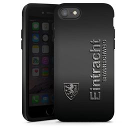 DeinDesign iPhone SE (2020) Handy Panzer Handyh&uuml;lle robuste Outdoor H&uuml;lle Schutzh&uuml;lle matt Eintracht Braunschweig Logo Official Licensed Product Tough Case