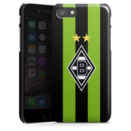 DeinDesign iPhone SE (2020) Handy Premium Case Smartphone Handyh&uuml;lle Schutzh&uuml;lle gl&auml;nzend Borussia M&ouml;nchengladbach Gladbach Stripes Premium Case