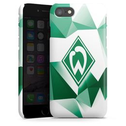 DeinDesign iPhone SE (2020) Handy Premium Case Smartphone Handyh&uuml;lle Schutzh&uuml;lle gl&auml;nzend Tarnmuster Official Licensed Product Sv Werder Bremen Premium Case
