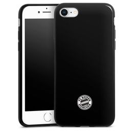DeinDesign iPhone SE (2022) Handy Slim Case extra d&uuml;nn Silikon Handyh&uuml;lle schwarz H&uuml;lle Fc Bayern M&uuml;nchen Fcb Official Licensed Product Silikon Slim Case