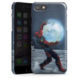 DeinDesign iPhone SE (2020) Handy Premium Case Smartphone Handyh&uuml;lle Schutzh&uuml;lle gl&auml;nzend Marvel Moon Deadpool Premium Case