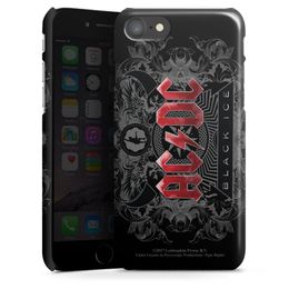 DeinDesign iPhone SE (2020) Handy Premium Case Smartphone Handyh&uuml;lle Schutzh&uuml;lle gl&auml;nzend Black Ice Merchandise Acdc Premium Case