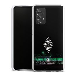 DeinDesign Galaxy A52s 5G Handy Silikon H&uuml;lle Case wei&szlig; Handyh&uuml;lle Official Licensed Product Stadium Borussia M&ouml;nchengladbach Silikon Case