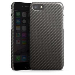 DeinDesign iPhone SE (2020) Handy Premium Case Smartphone Handyh&uuml;lle Schutzh&uuml;lle gl&auml;nzend Carbon Muster Metallic Look Premium Case