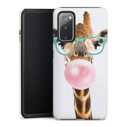 DeinDesign Galaxy S20 FE 5G Handy Panzer Handyh&uuml;lle robuste Outdoor H&uuml;lle Schutzh&uuml;lle gl&auml;nzend Giraffe Animals Glasses Tough Case