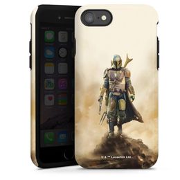 DeinDesign iPhone SE (2022) Handy Panzer Handyh&uuml;lle robuste Outdoor H&uuml;lle Schutzh&uuml;lle gl&auml;nzend The Mandalorian Star Wars Official Licensed Product Tough Case