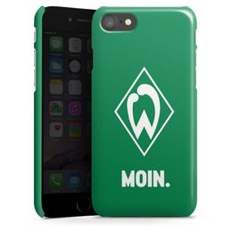DeinDesign iPhone SE (2022) Handy Premium Case Smartphone Handyh&uuml;lle Schutzh&uuml;lle gl&auml;nzend Moin Official Licensed Product Sv Werder Bremen Premium Case
