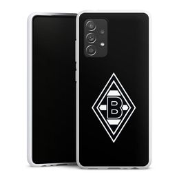 DeinDesign Galaxy A52s 5G Handy Silikon H&uuml;lle Case wei&szlig; Handyh&uuml;lle Borussia M&ouml;nchengladbach Gladbach Coat Of Arms Silikon Case