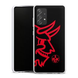 DeinDesign Galaxy A52s 5G Handy Silikon H&uuml;lle Case wei&szlig; Handyh&uuml;lle 1. Fc Kaiserslautern Logo Official Licensed Product Silikon Case