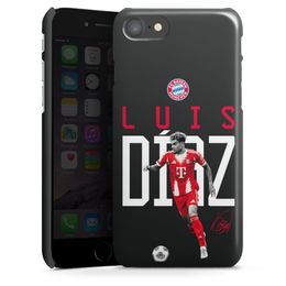 DeinDesign iPhone SE (2020) Handy Premium Case Smartphone Handyh&uuml;lle Schutzh&uuml;lle gl&auml;nzend Official Licensed Product Fc Bayern M&uuml;nchen Luis Diaz Premium Case