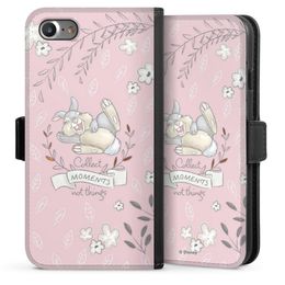 DeinDesign iPhone SE (2020) Handy Klapph&uuml;lle Handyh&uuml;lle aus Kunst Leder schwarz Flip Case Bambi Official Licensed Product Thumper Sideflip mit Lasche