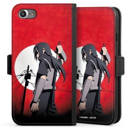 DeinDesign iPhone 8 Handy Klapph&uuml;lle Handyh&uuml;lle aus Kunst Leder schwarz Flip Case Manga Naruto Shippuden Anime Sideflip mit Lasche