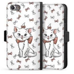 DeinDesign iPhone SE (2020) Handy Klapph&uuml;lle Handyh&uuml;lle aus Kunst Leder schwarz Flip Case Cat Disney Aristocats Mary Sideflip mit Lasche