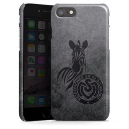 DeinDesign iPhone SE (2020) Handy Premium Case Smartphone Handyh&uuml;lle Schutzh&uuml;lle gl&auml;nzend Msv Duisburg Zebra Official Licensed Product Premium Case