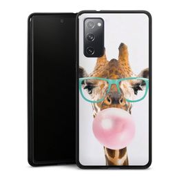 DeinDesign Galaxy S20 FE 5G Handy Silikon H&uuml;lle Case schwarz Handyh&uuml;lle Giraffe Animals Glasses