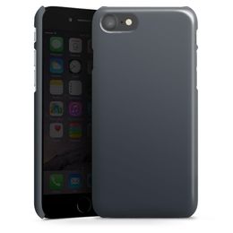 DeinDesign iPhone SE (2020) Handy Premium Case Smartphone Handyh&uuml;lle Schutzh&uuml;lle gl&auml;nzend Anthracite Unicoloured Grey Premium Case