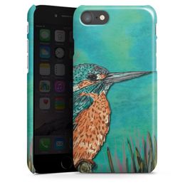 DeinDesign iPhone SE (2020) Handy Premium Case Smartphone Handyh&uuml;lle Schutzh&uuml;lle gl&auml;nzend Bird Painting Animals Premium Case
