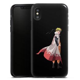 DeinDesign iPhone X Handy Silikon H&uuml;lle Case schwarz Handyh&uuml;lle Sensei Naruto Shippuden Hokage