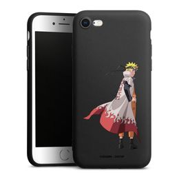 DeinDesign iPhone SE (2020) Handy Premium Silikon H&uuml;lle Handyh&uuml;lle schwarz Case Naruto Shippuden Sensei Hokage Silikon Premium Case