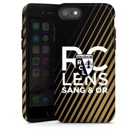 DeinDesign iPhone SE (2022) Handy Panzer Handyh&uuml;lle robuste Outdoor H&uuml;lle Schutzh&uuml;lle gl&auml;nzend Racing Club De Lens Rcl Rc Lens Tough Case