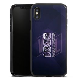 DeinDesign iPhone X Handy Silikon H&uuml;lle Case schwarz Handyh&uuml;lle Vfl Osnabr&uuml;ck Sports Official Licensed Product