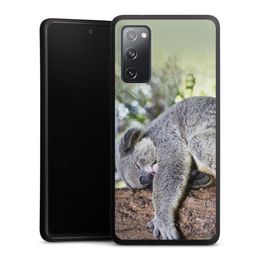 DeinDesign Galaxy S20 FE 5G Handy Premium Silikon H&uuml;lle Handyh&uuml;lle schwarz Case Koala Bear Australia Tree Silikon Premium Case
