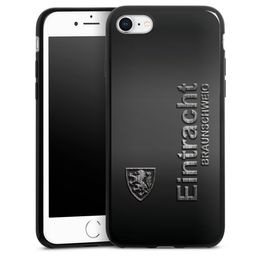 DeinDesign iPhone 8 Handy Slim Case extra d&uuml;nn Silikon Handyh&uuml;lle schwarz H&uuml;lle Official Licensed Product Eintracht Braunschweig Logo Silikon Slim Case