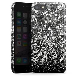 DeinDesign iPhone SE (2020) Handy Premium Case Smartphone Handyh&uuml;lle Schutzh&uuml;lle gl&auml;nzend Glitzer Snowflake Muster Premium Case