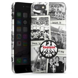 DeinDesign iPhone SE (2020) Handy Premium Case Smartphone Handyh&uuml;lle Schutzh&uuml;lle gl&auml;nzend Retro Eintracht Frankfurt Official Licensed Product Premium Case