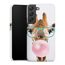 DeinDesign Galaxy S22 Handy Premium Case Smartphone Handyh&uuml;lle Schutzh&uuml;lle matt Giraffe Animals Glasses Premium Case