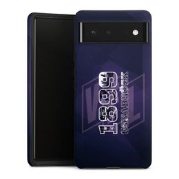 DeinDesign Google Pixel 6 Handy Panzer Handyh&uuml;lle robuste Outdoor H&uuml;lle Schutzh&uuml;lle matt Vfl Osnabr&uuml;ck Sports Official Licensed Product Tough Case