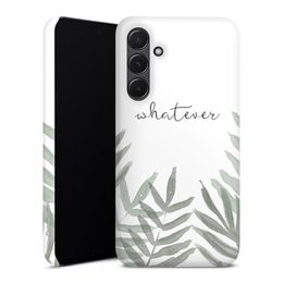 DeinDesign Galaxy A35 5G Handy Premium Case Smartphone Handyh&uuml;lle Schutzh&uuml;lle gl&auml;nzend Water Colour Jungle Palm Tree Premium Case
