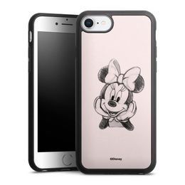 DeinDesign iPhone SE (2020) Handy Gallery Case Handyh&uuml;lle 9H Geh&auml;rtetes Glas R&uuml;ckseite H&uuml;lle Minnie Mouse Disney Official Licensed Product Gallery Case
